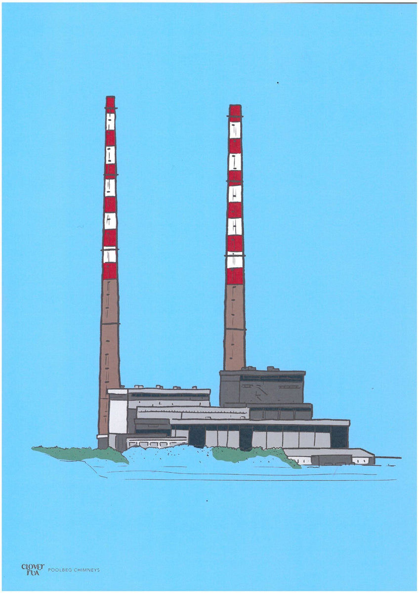 Poolbeg Chimneys Print CR – GAA Museum Shop