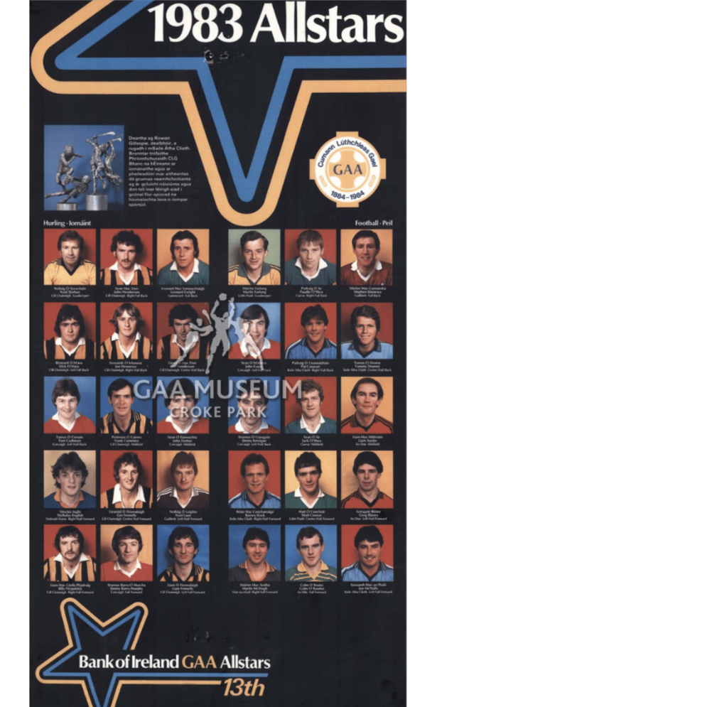 1983 All-Star Poster – GAA Museum Shop