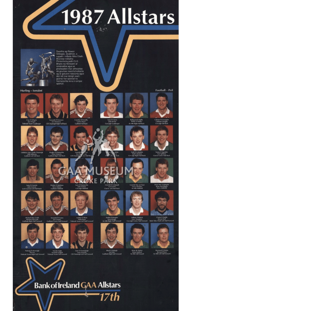 1987 All-Star Poster – GAA Museum Shop